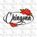 Chingona With Roses / Png / Printable File / Download File / Digital ...