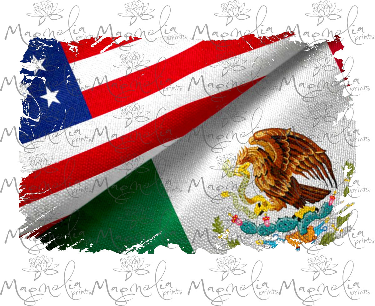 Digital file/ USA and Mexican flag / digital / design file | Etsy