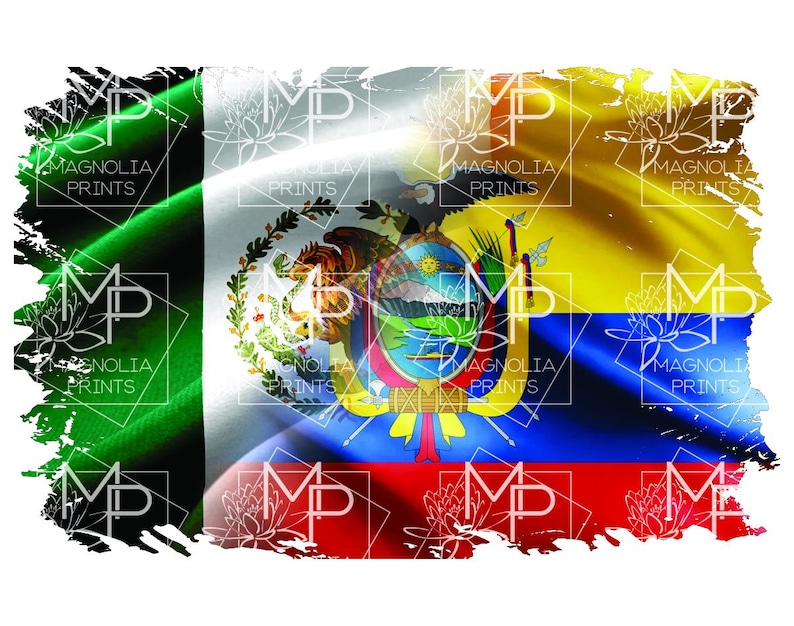 Mexico Ecuador Flag / Digital / Design File Download PNG - Etsy