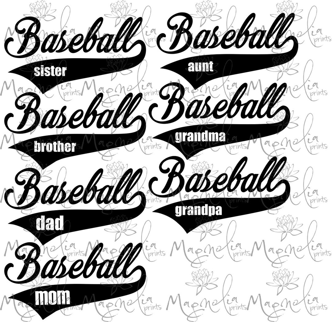 Baseball Family / Baseball Mom / Svg / Instant Design / Digital ...