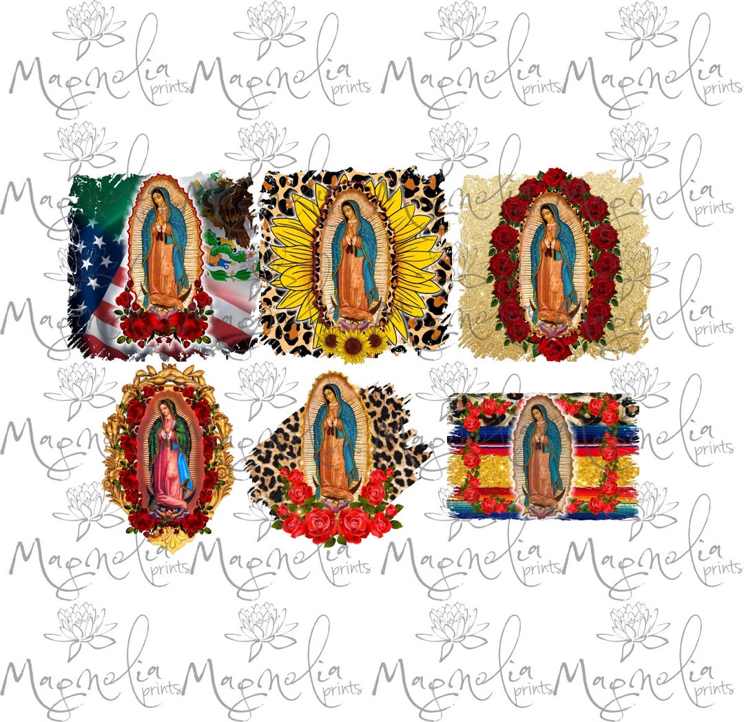Bundle 6x1 Virgen De Guadalupe / Virgin Mary Digital / File Download ...