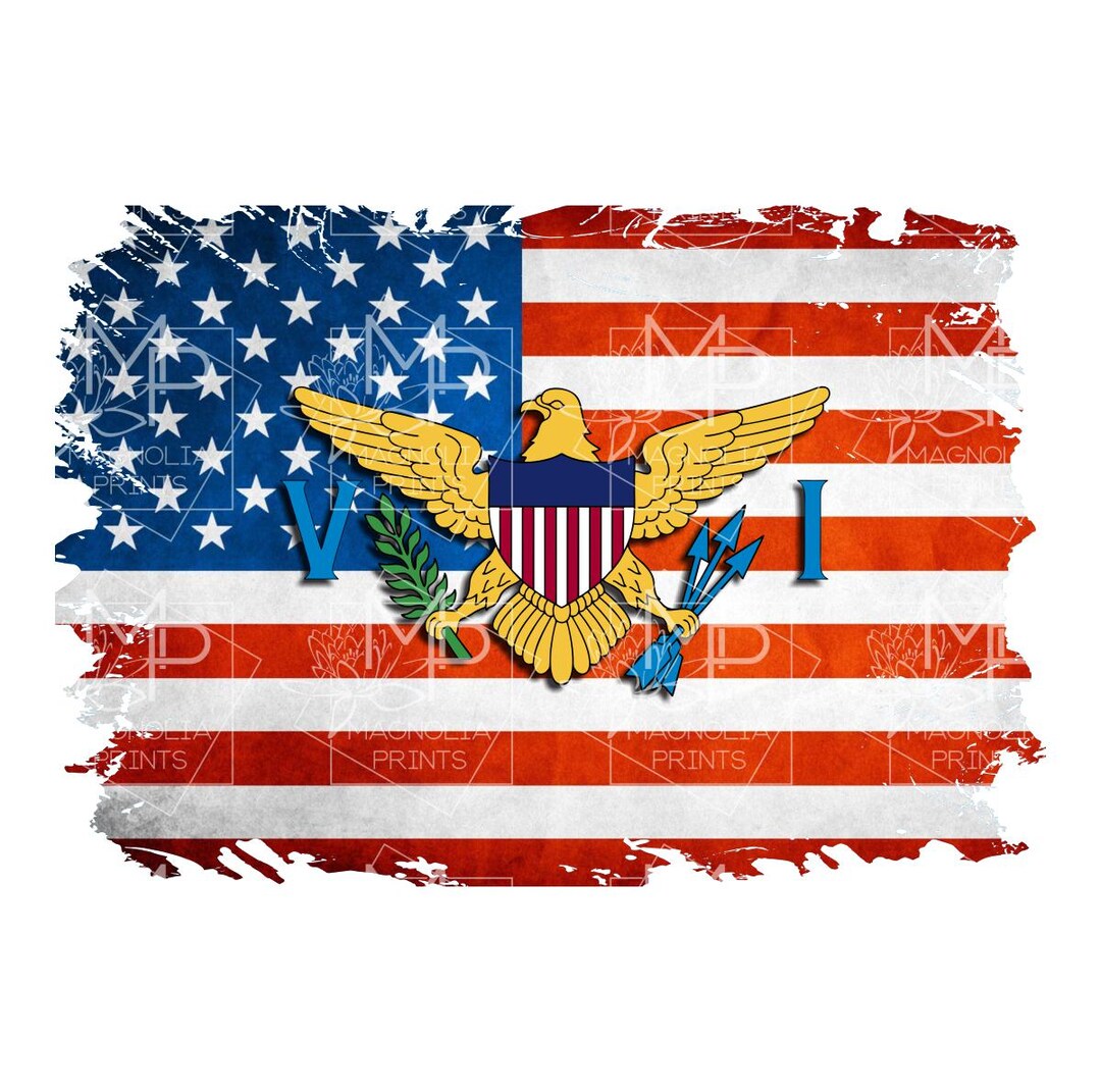 Digital File / Usa Virgin Symbol Flag / Digital / Design File Download ...