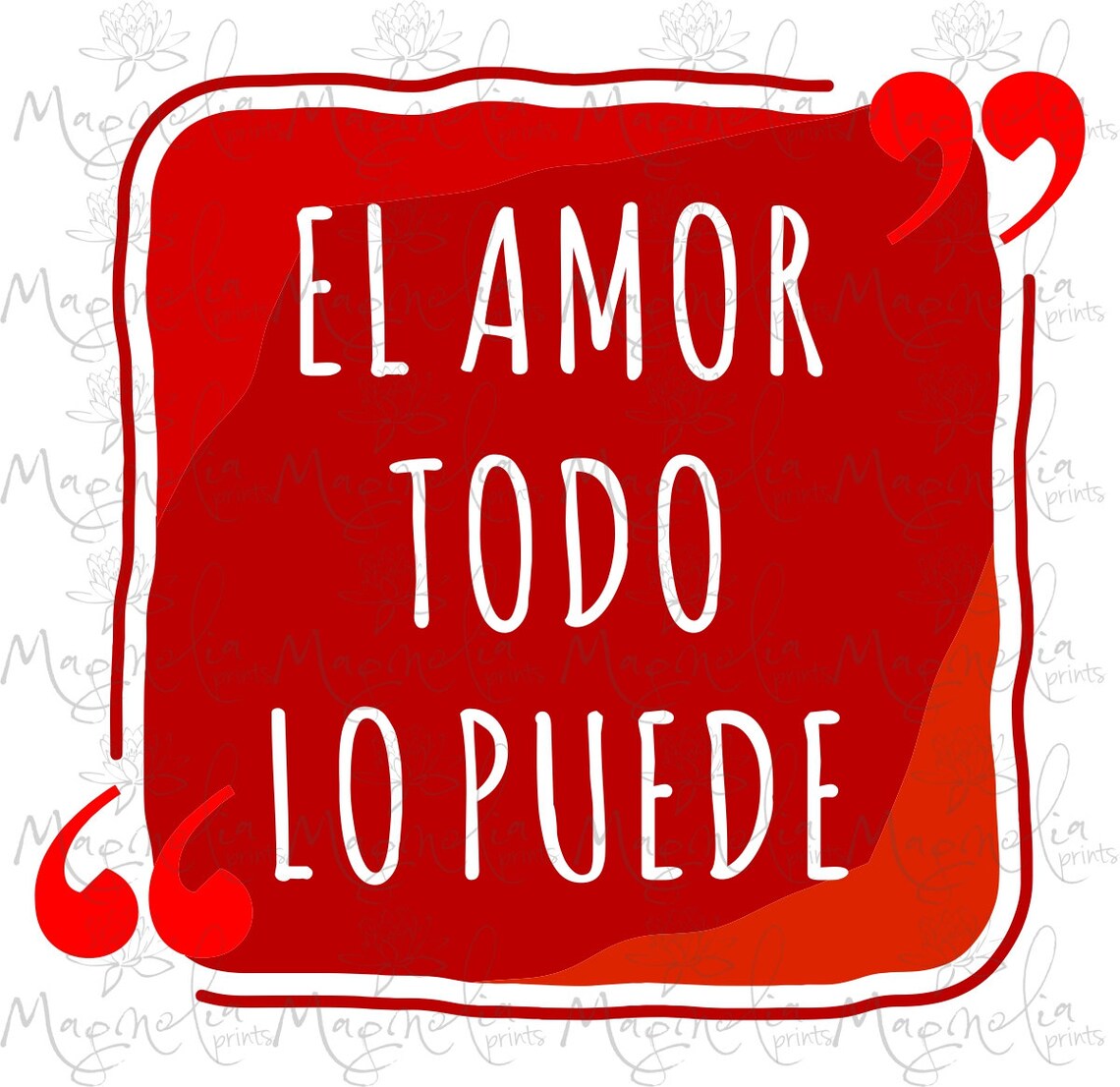 El Amor Todo Lo Puede / Spanish / Digital File / Download Art Instantly ...
