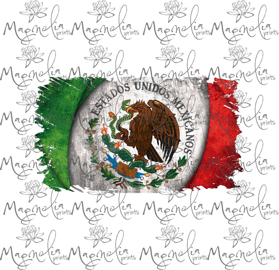 Mexican Flag / Digital / Design File Download PNG and JPG / - Etsy