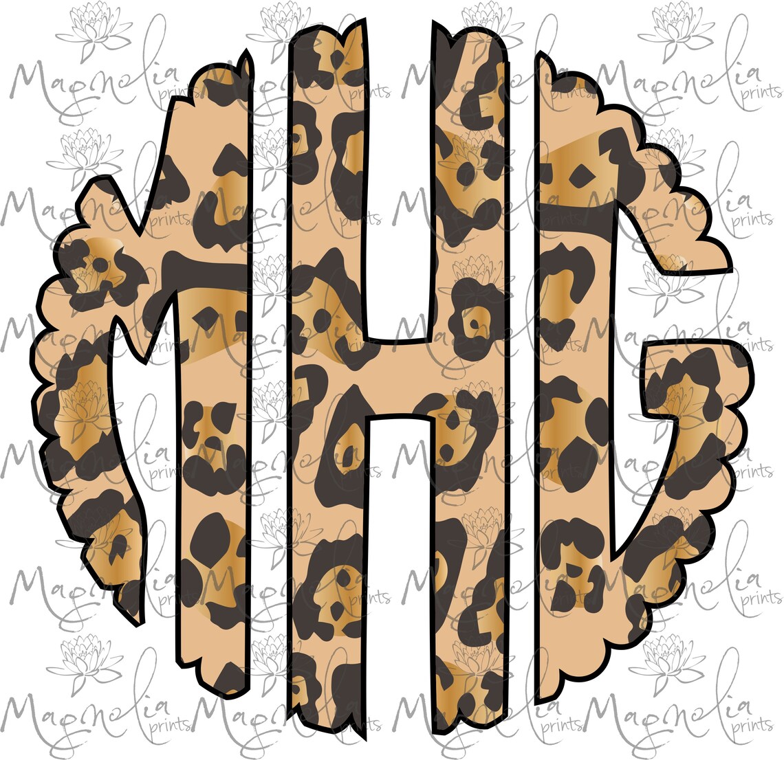 MONOGRAM MHG / Svg and Png / Printable File / Download File / - Etsy