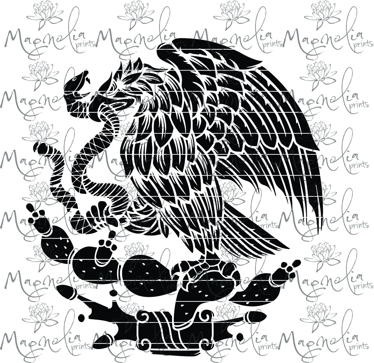 Mexican Flag Eagle Tattoo
