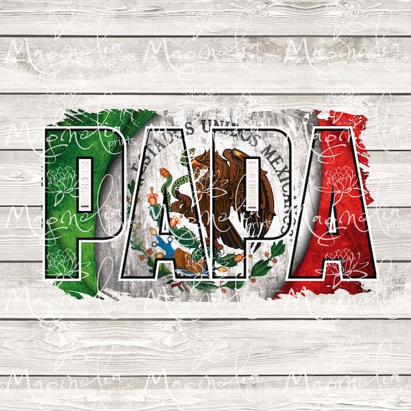Papa Mexican Flag - Etsy