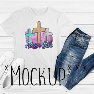 Digital Design File Download / PNG / He is Alive /printable / Easter ...