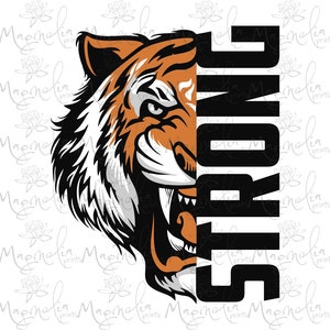 Strong Tiger / Printable File / Download File / PNG SVG - Etsy