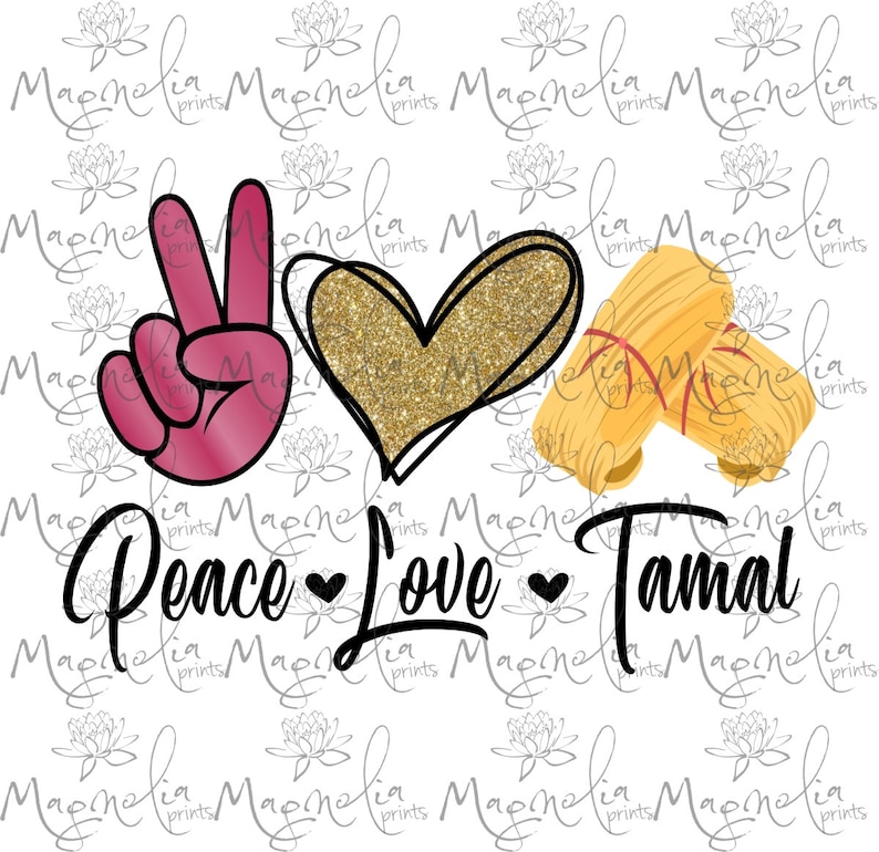 Digital File/ 9X Peace Love Mexican Elements / Digital / File - Etsy