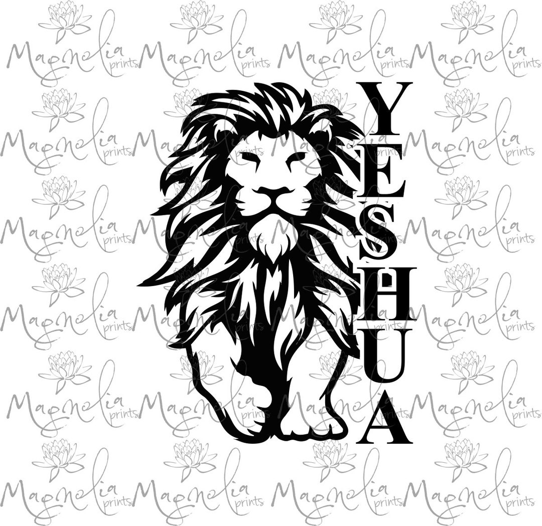 Lion Yeshua / Christian Png Svg Pdf Jpg / Christian Art / Digital ...