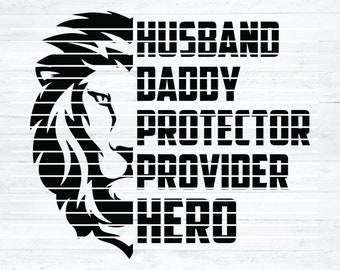Daddy Husband Protector Provider Hero / Digital / Design File | Etsy