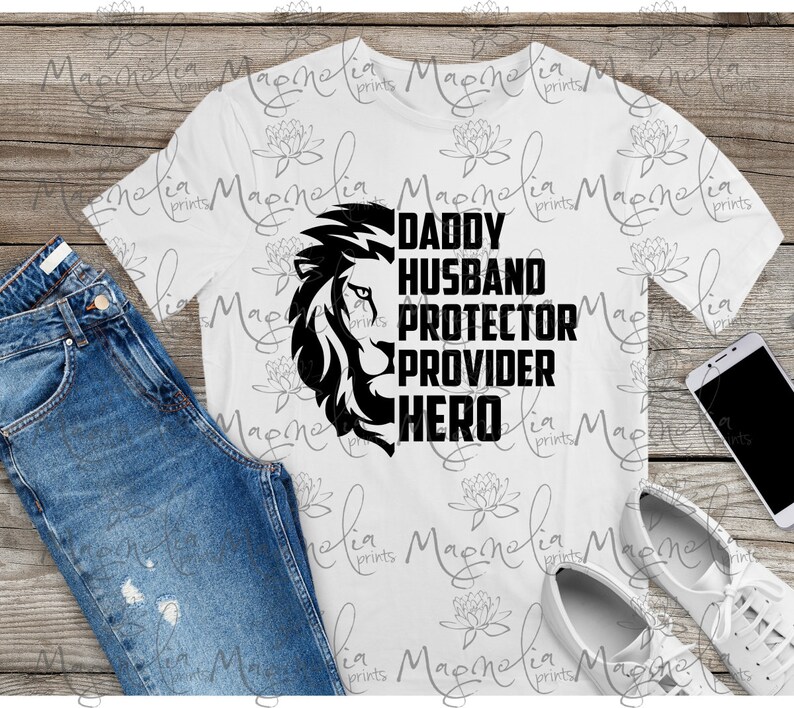Daddy Husband Protector Provider Hero / Digital / Design File - Etsy