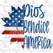 Sunflower God Bless America Spanish USA / Png Design for Sublimation ...