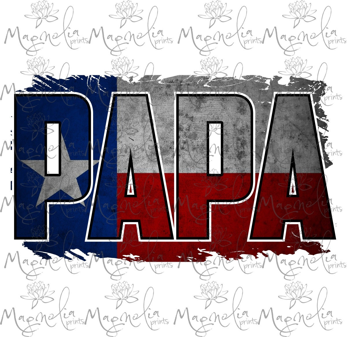 Papa texas flag / digital / design file download SVG and | Etsy