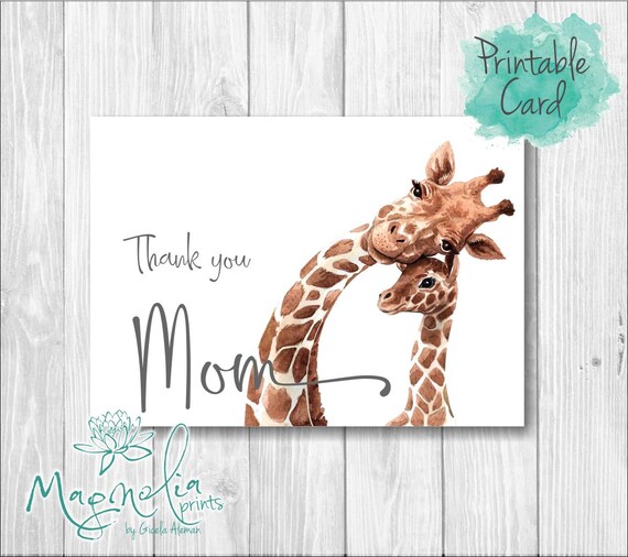 Embellishments Mothers Day Gift Giraffe Mom Png File for Sublimation ...