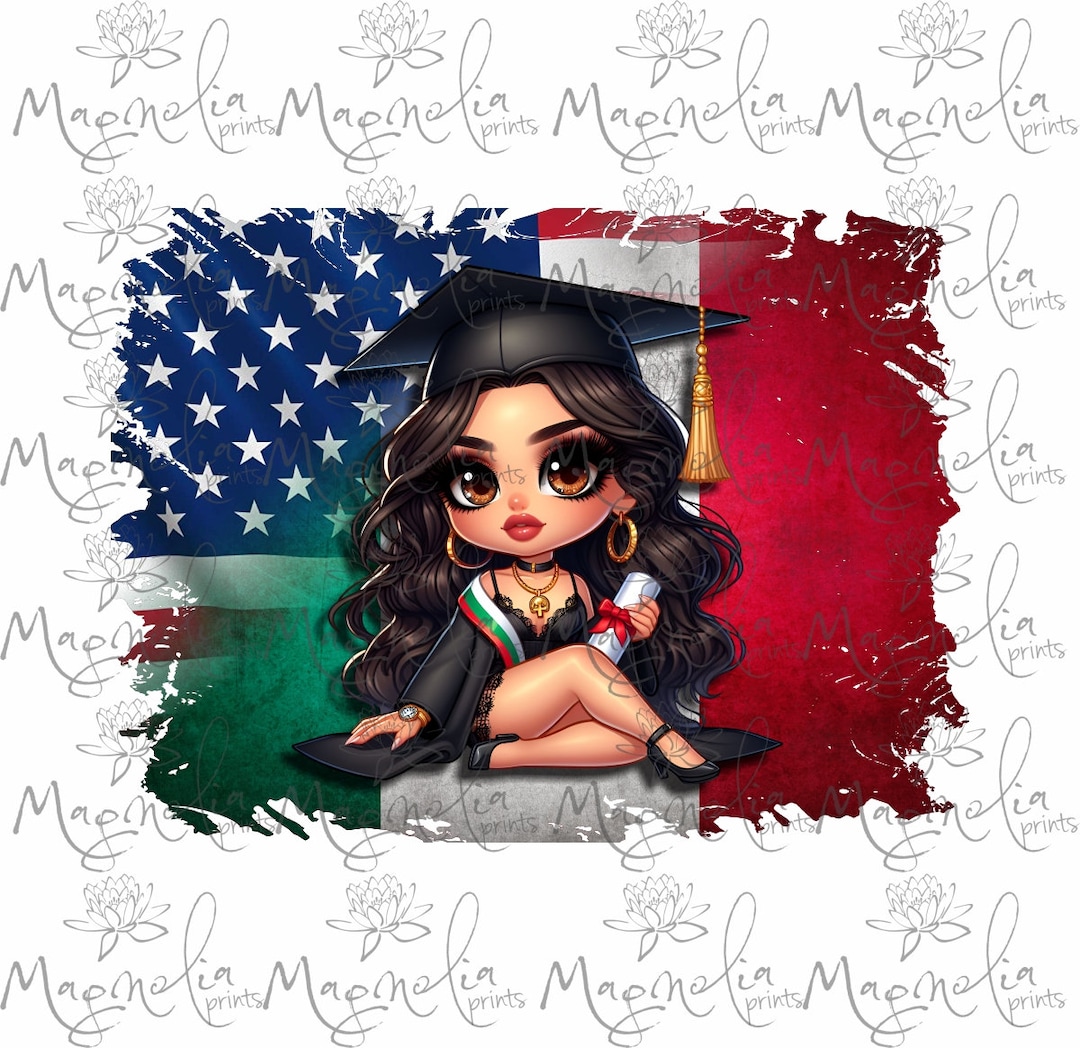 Graduada Mexican American Flag USA Mexico / Png / Printable File ...