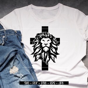 Lion Cross / Christian Png Svg Pdf Jpg / Christian Art / Digital ...