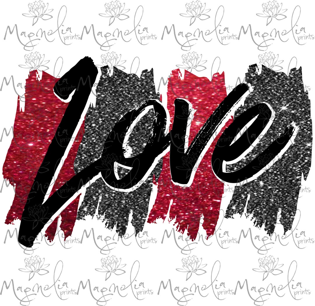 Instant Download / Digital Art / Printable File / Love Stroke Glitter ...