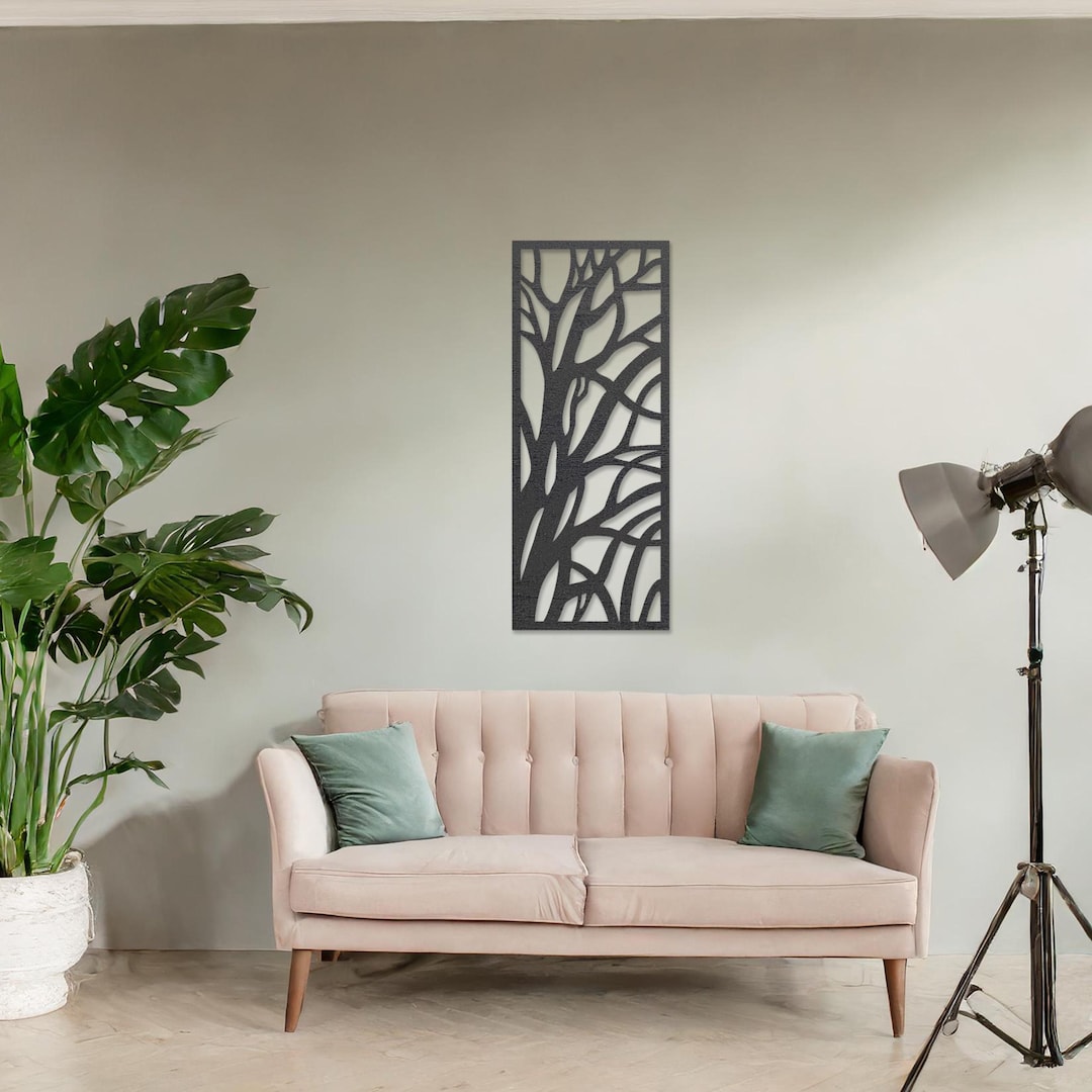 Stylish Wooden Tree Sign Artisan Wall Hanging for Home and Office, Tree ...