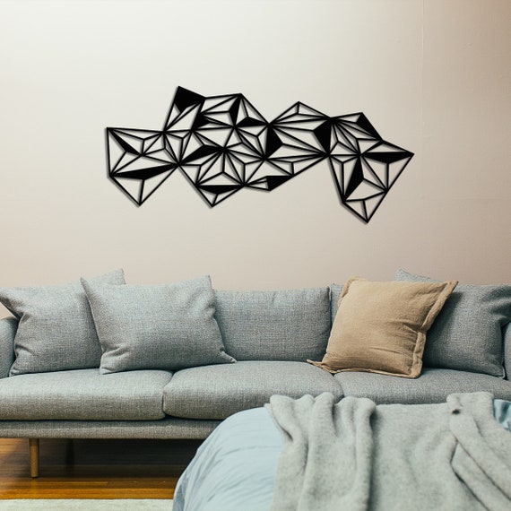 3D Polygon Style Wall Decor Modern Abstract 3D Wall Decor | Etsy