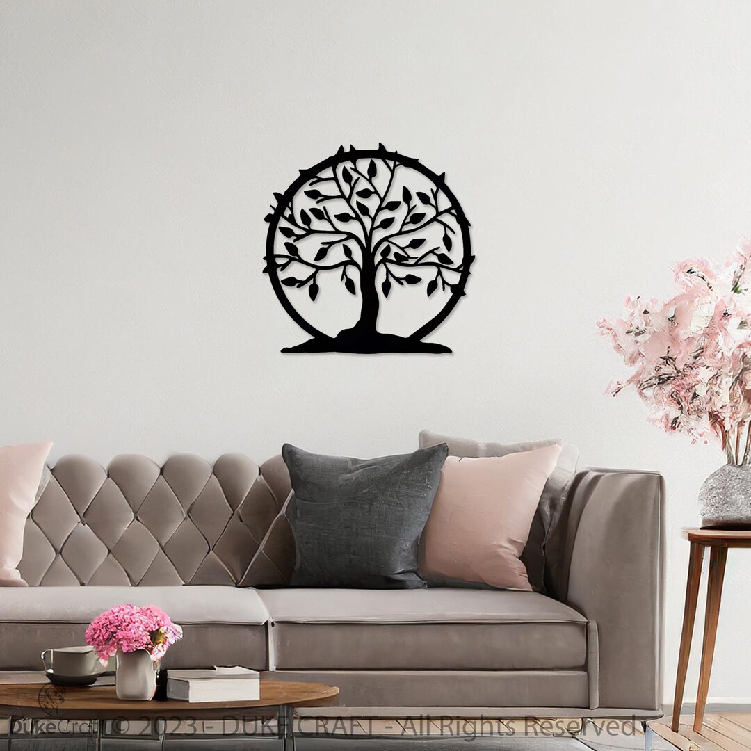 Metal Tree of Life Wall Art, 3d Tree Wall Decor for Home or Office ...