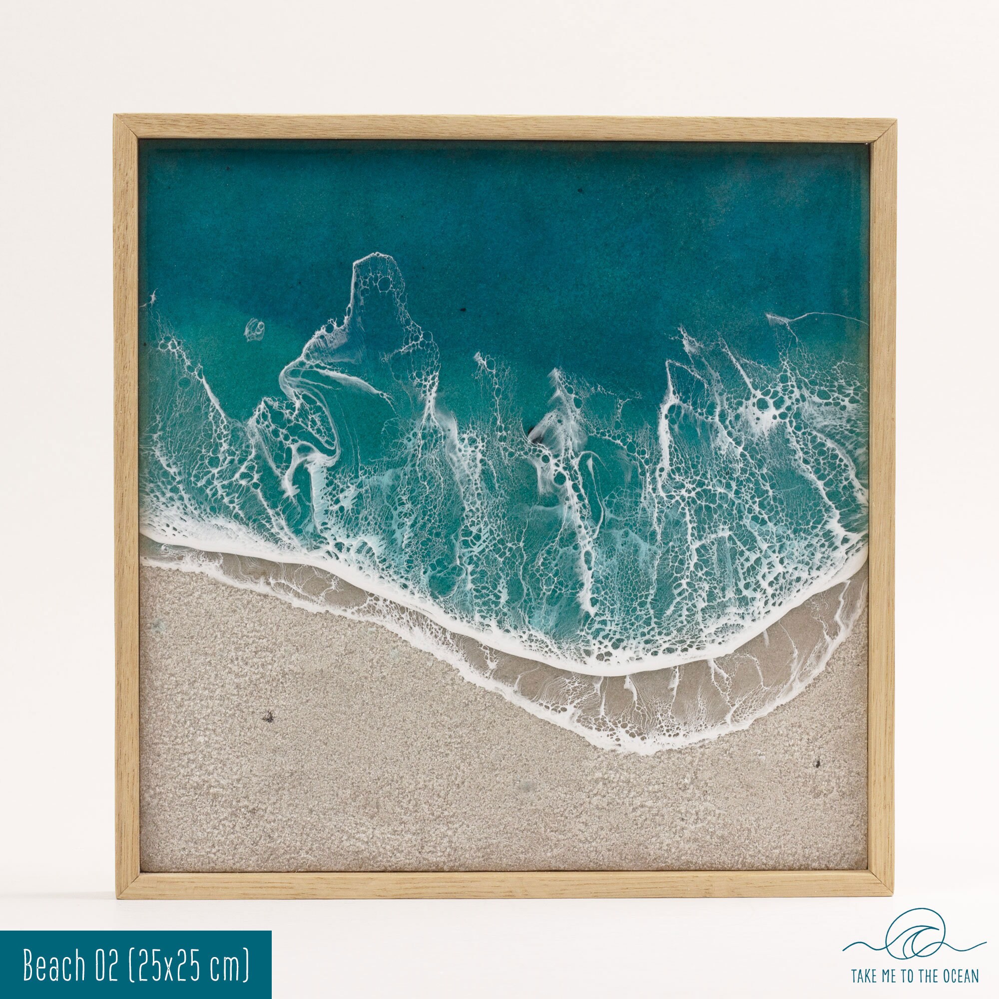 Resin Beach Art Coastal Home Decor Ocean on the Wall Atlantic Wall ...