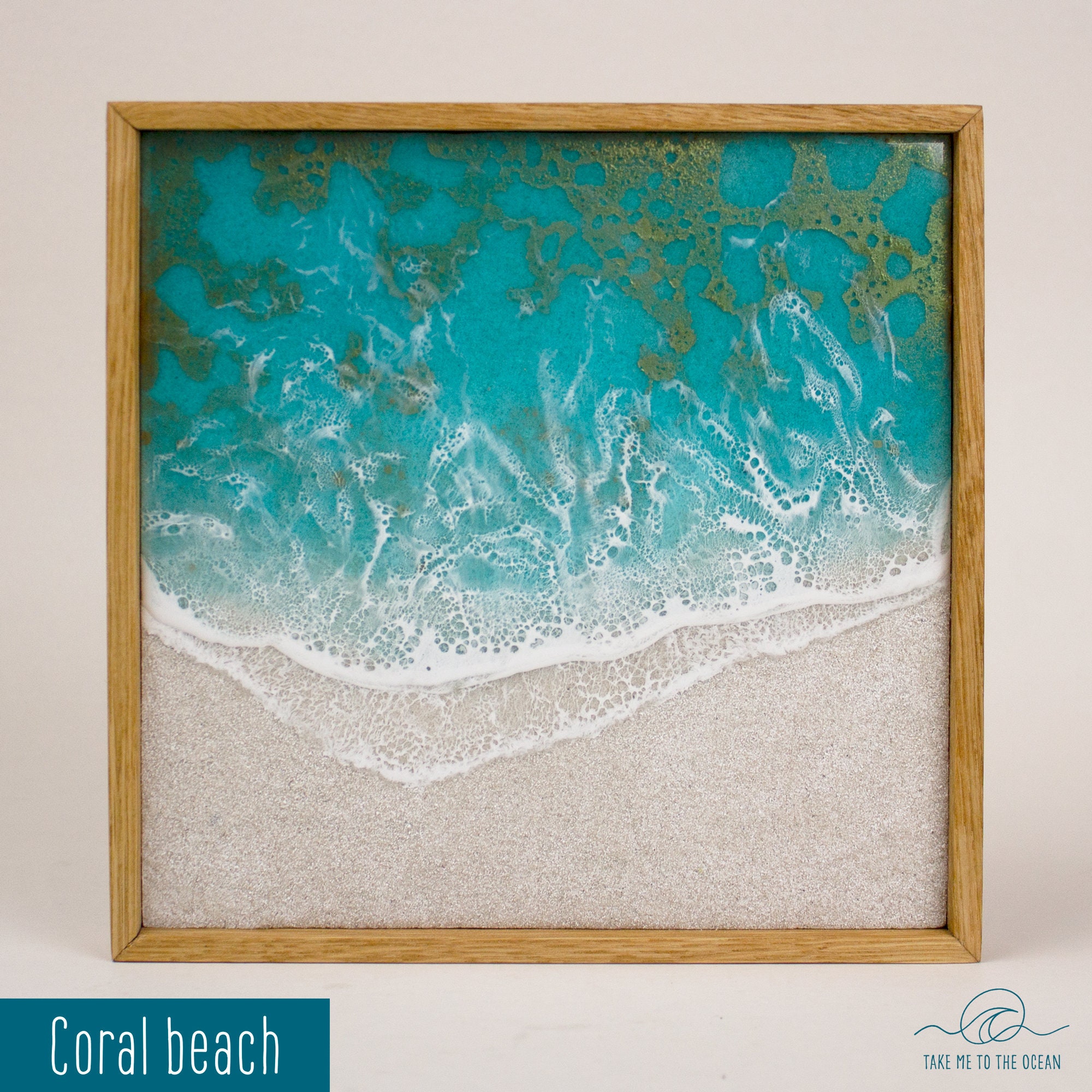 Resin Beach Art Coastal Home Decor Ocean on the Wall Atlantic Wall ...