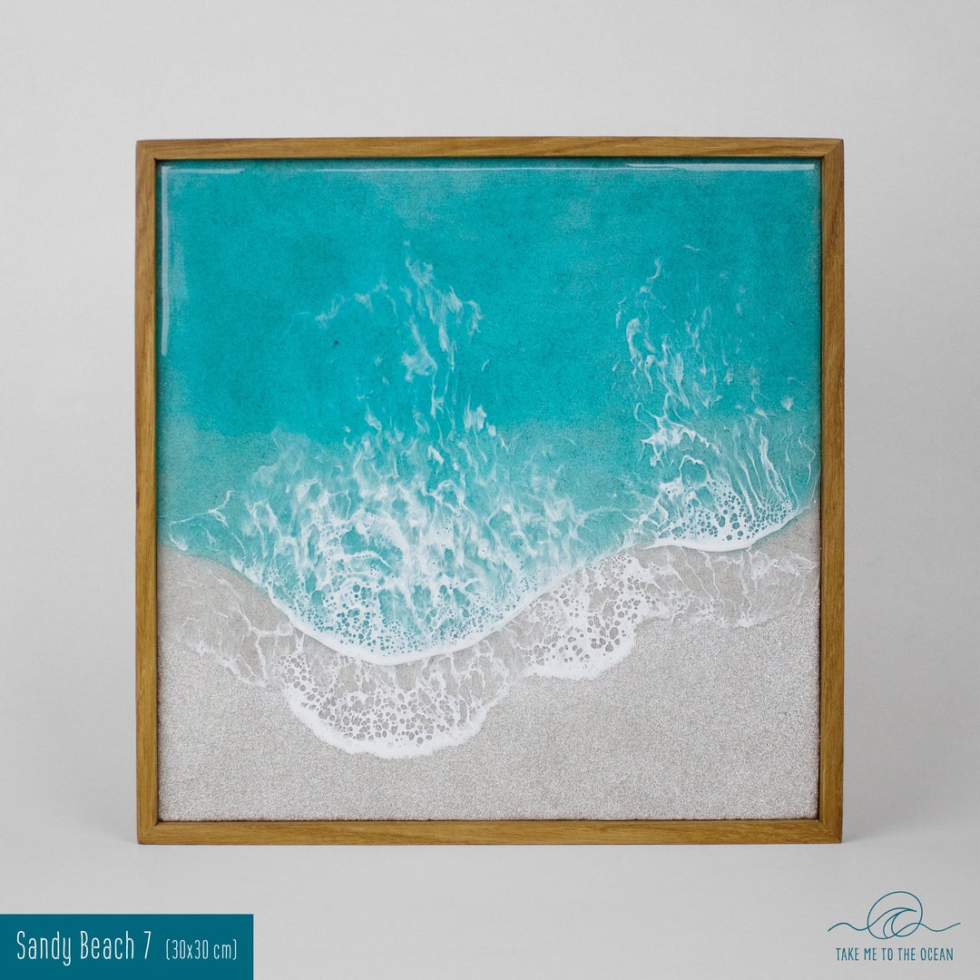 Ocean Waves Wall Decoration - Tropical Beach Art - Surf Home Decor ...
