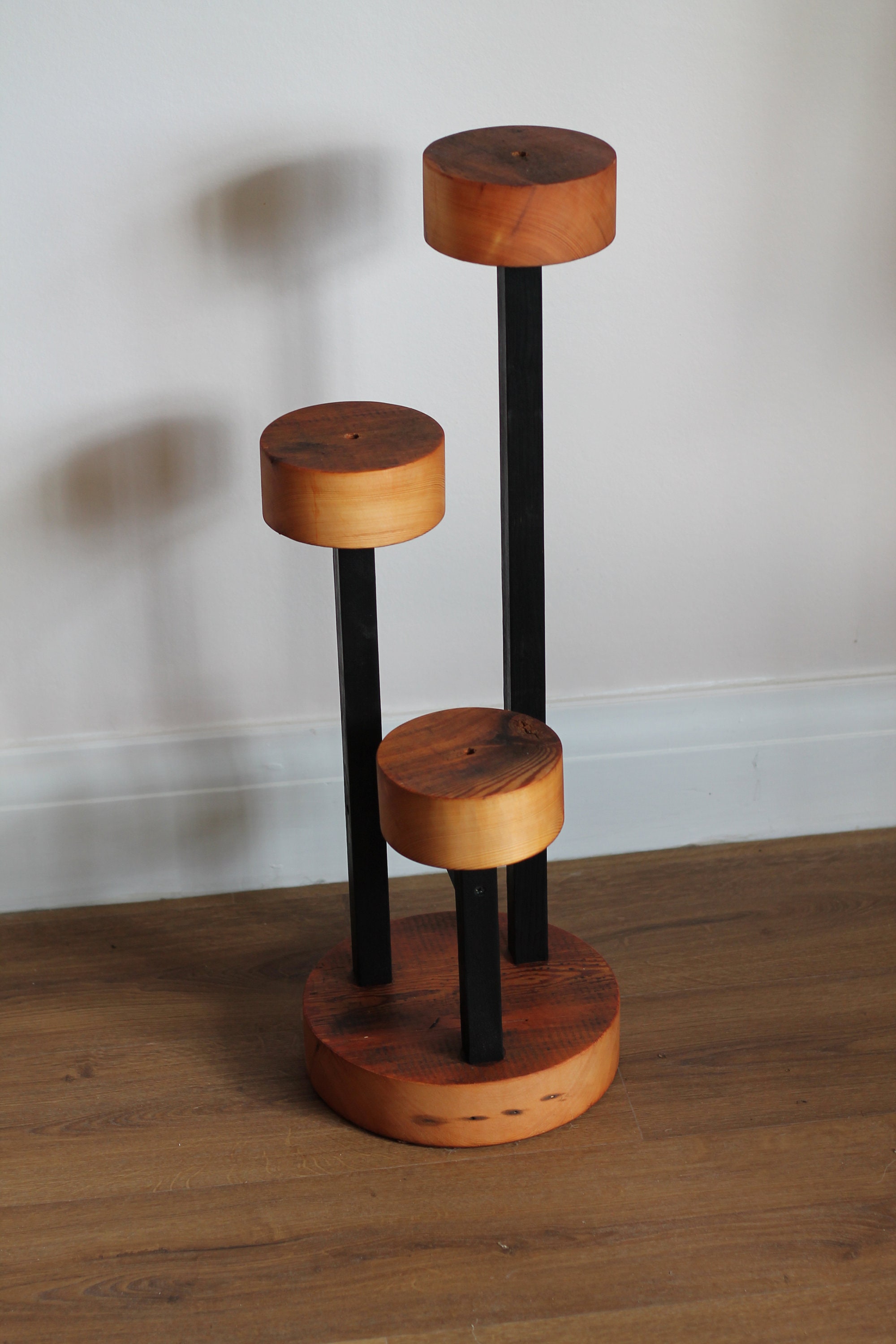 3 Tier Plant Pot Stand - Reclaimed Heart Pine - Etsy UK
