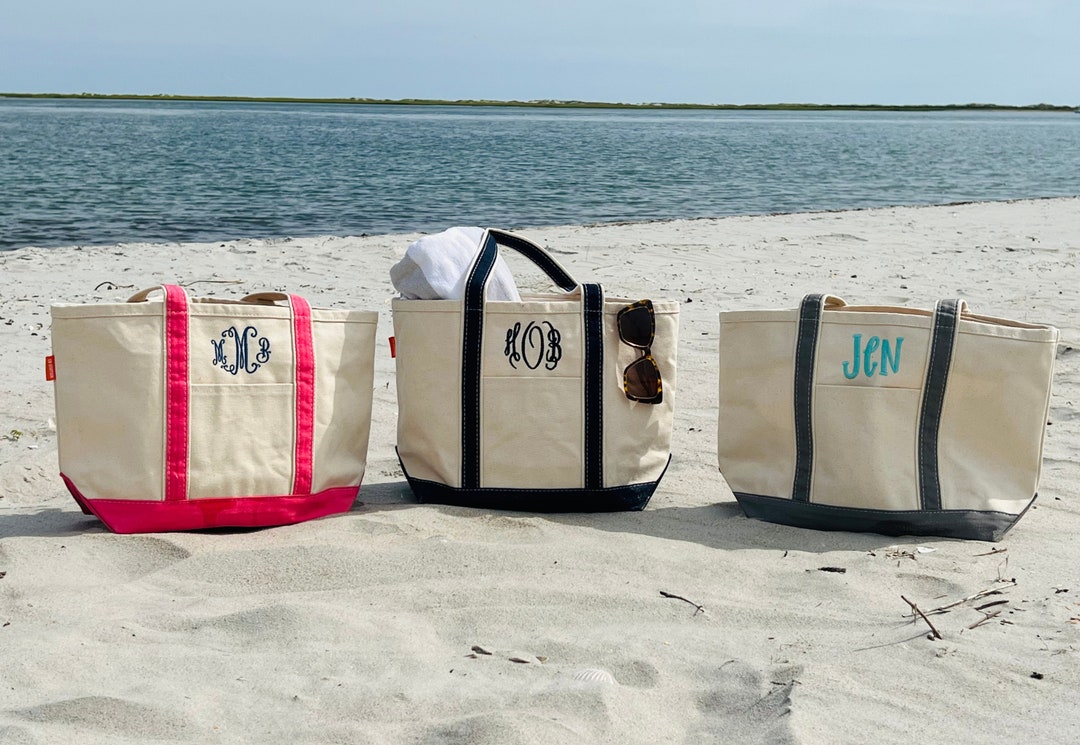Canvas Tote Personalized Boat Tote Monogrammed Tote Bags Teacher Gifts ...