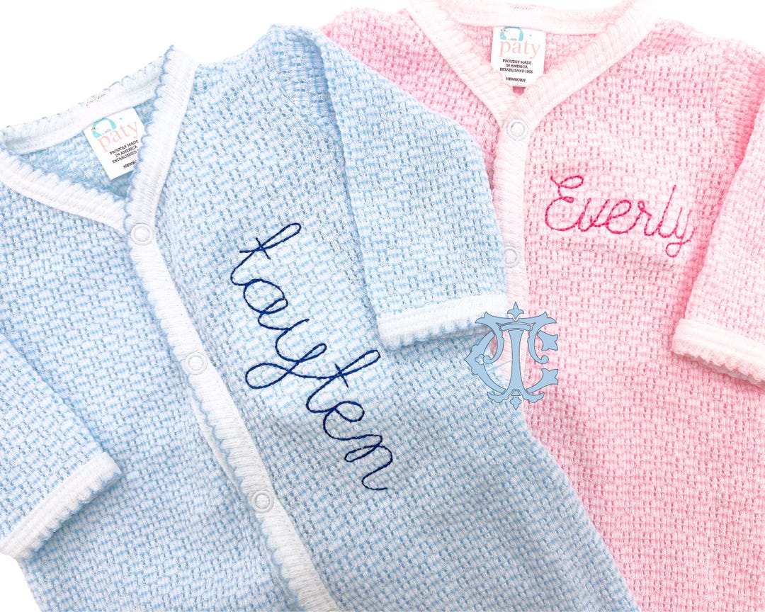 Baby Boy Baby Girl Monogram Outfit, Paty Outfit, Coming Home Outfit ...