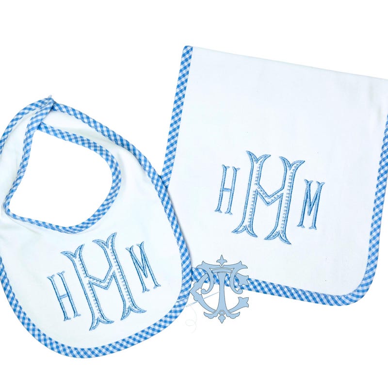 Ribbed Monogram Embroidery Design - Etsy