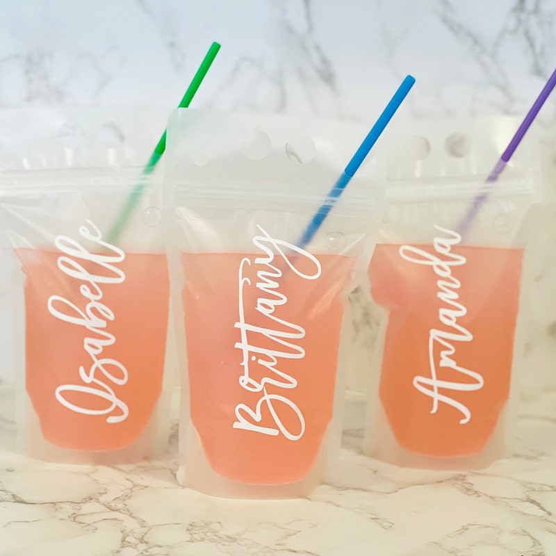Custom Drink Pouch - Etsy
