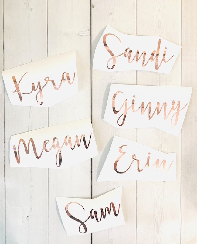 Name Decals Word Decals Phrase Decals Custom Name Decals | Etsy