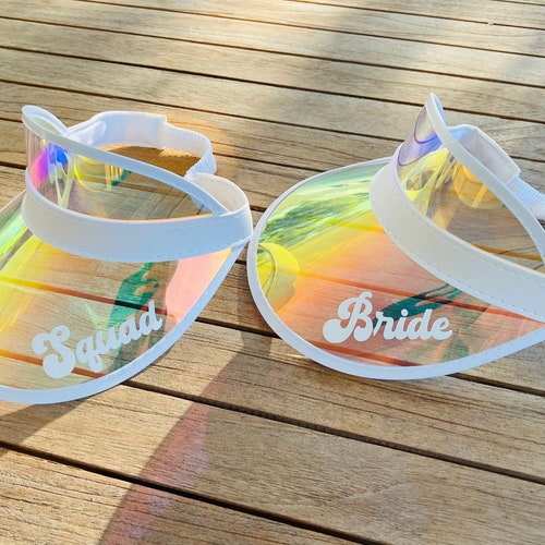 Personalized Bride Visor Bachelorette Visors Bachelorette - Etsy