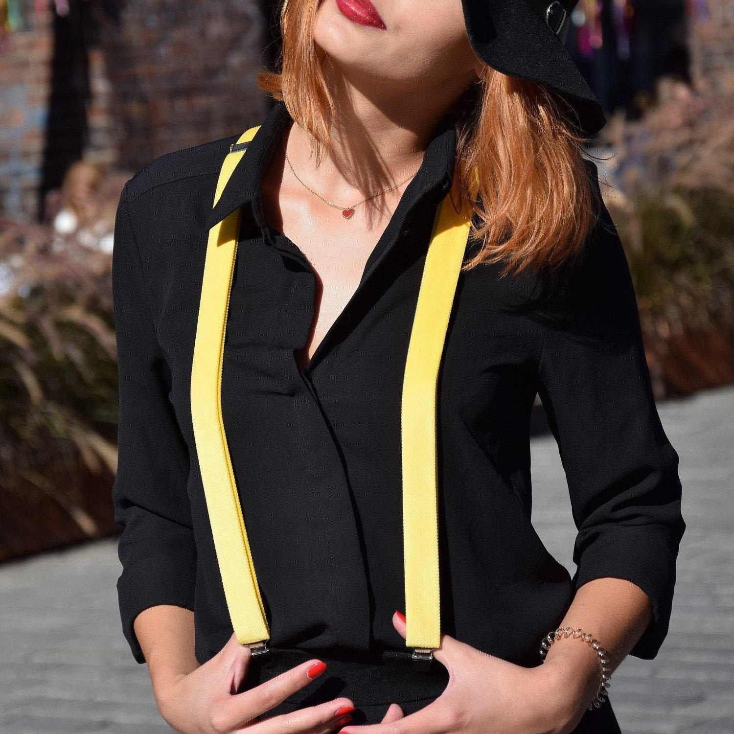 Yellow Suspenders. Hand-made in Poland, From the Best Italian Materials ...