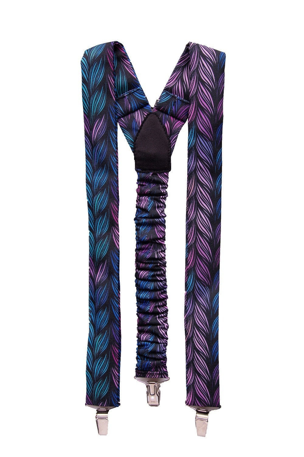 Colorful Leaves' Suspenders. Hand-made in Poland, From the Best Italian ...