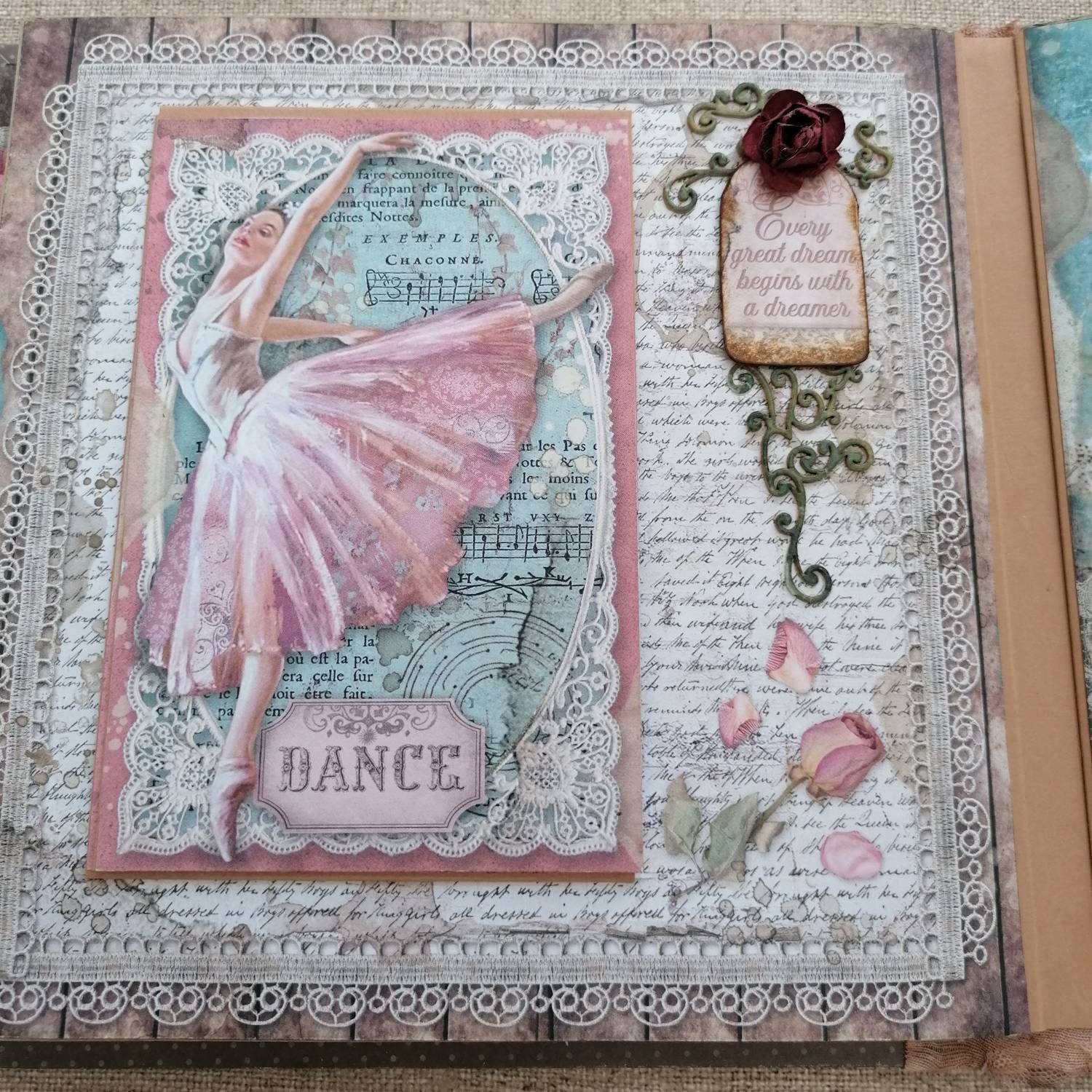 Vintage Ballerina Scrapbook Album: Stamperia Passion Collection - Etsy