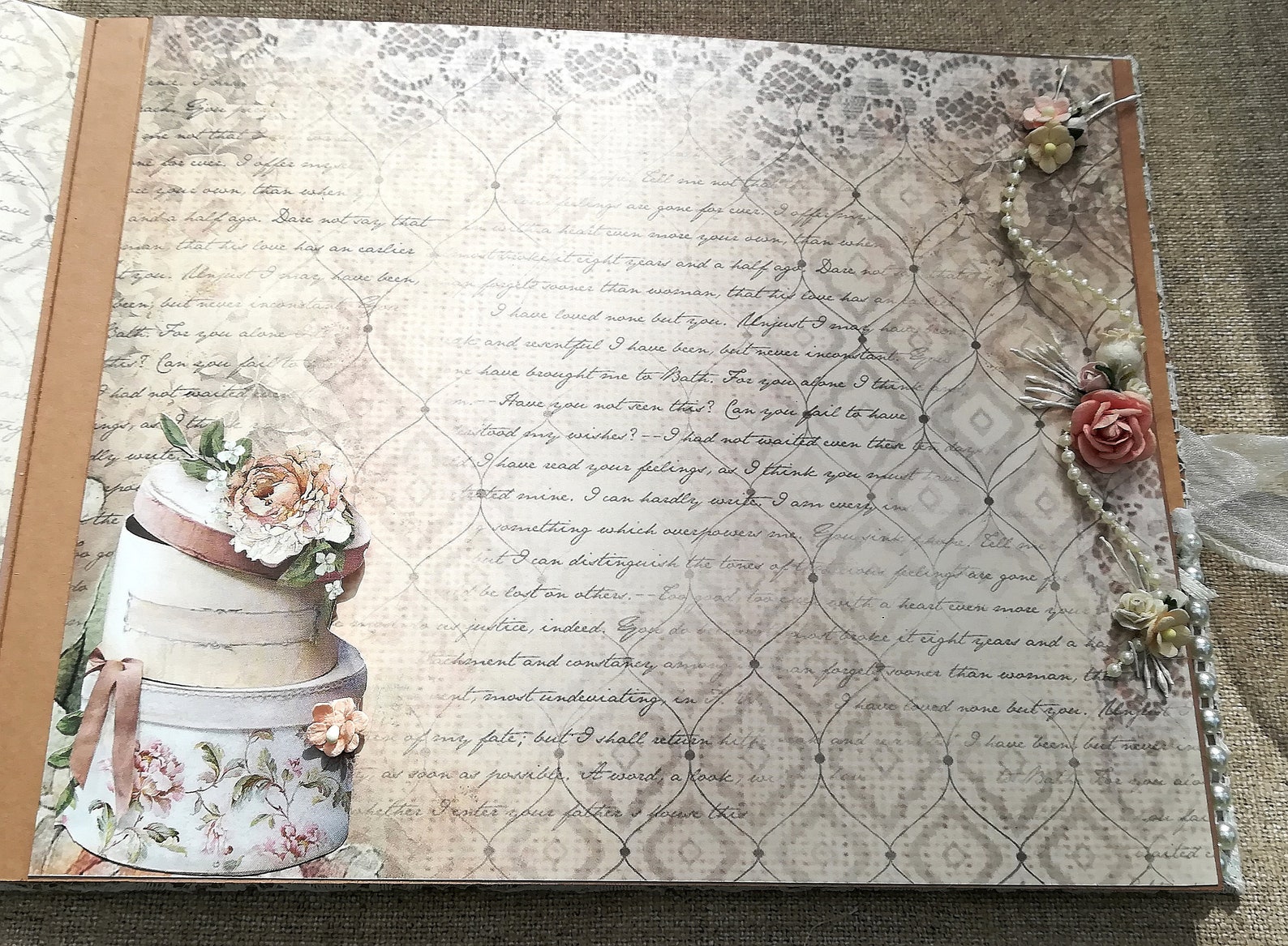 Wedding Album,vintage Album,handmade Photo Album,large Wedding Album ...