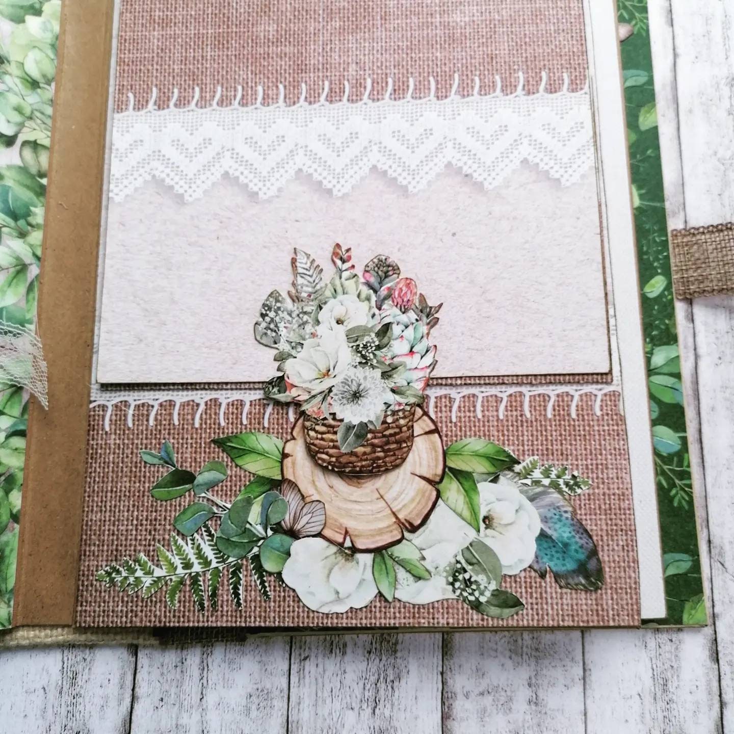 Rustic Album,scrapbook Album, Photo Book, Photo Album,vintage Album ...