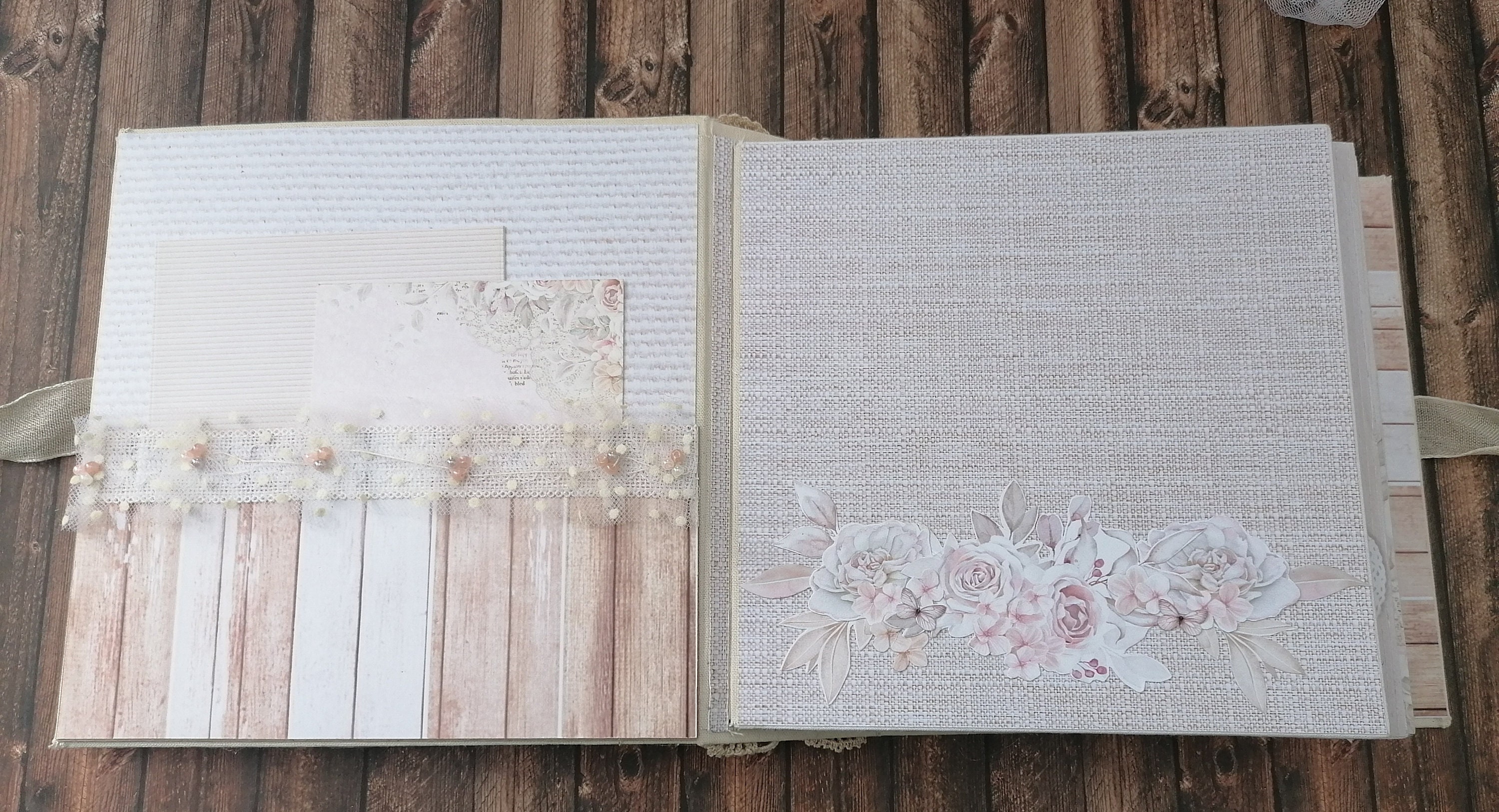 Wedding Scrapbook Album LINEN Story/photo Album/scrapbook Album 21x21 ...