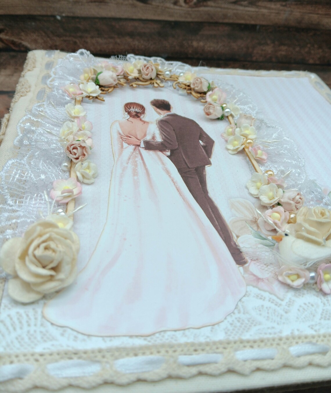 Wedding Scrapbook Album LINEN Story/photo Album/scrapbook Album 21x21 ...