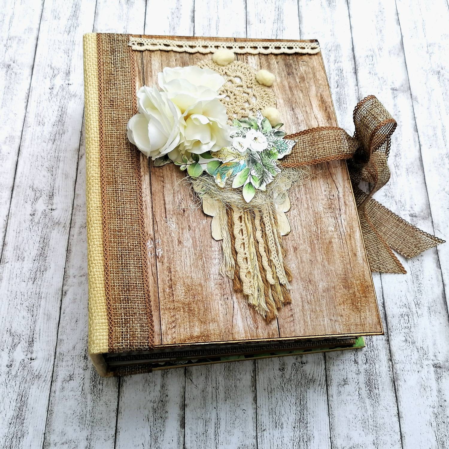 Rustic Album,scrapbook Album, Photo Book, Photo Album,vintage Album ...