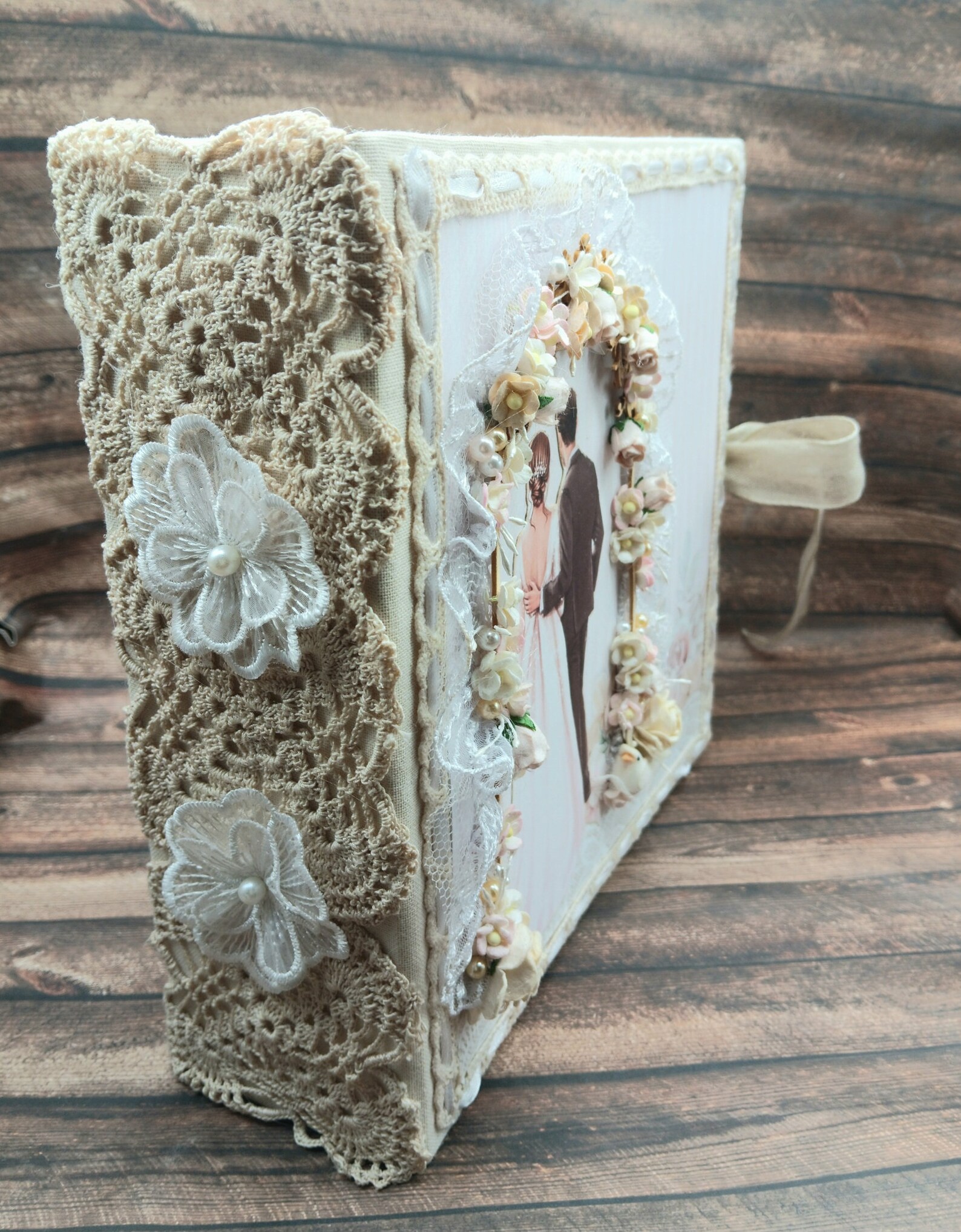 Wedding Scrapbook Album LINEN Story/photo Album/scrapbook Album 21x21 ...