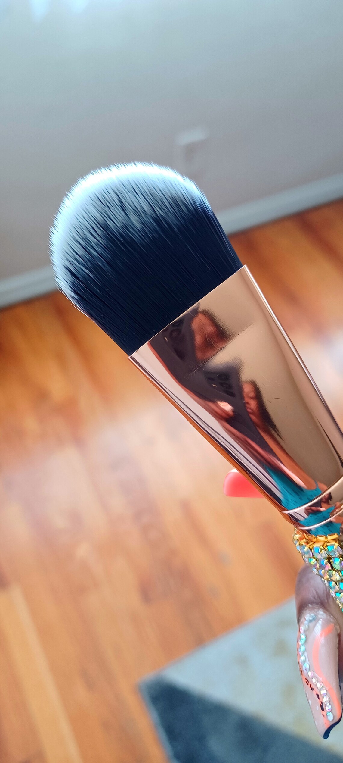 Rose Gold Foundation Concealer Diamond Bling Makeup Brush - Etsy