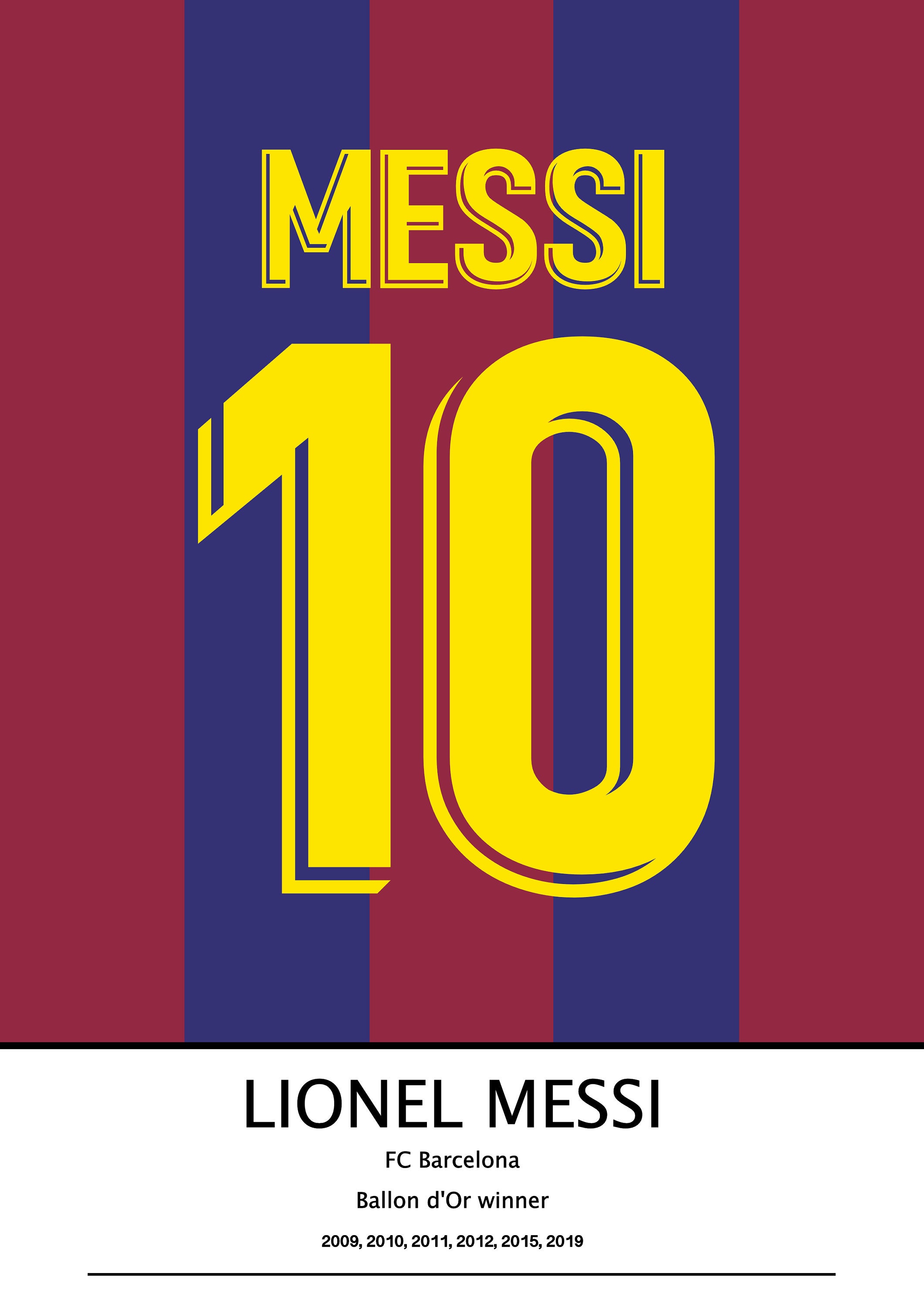 Lionel Messi 10 Barcelona Art Print | Etsy UK