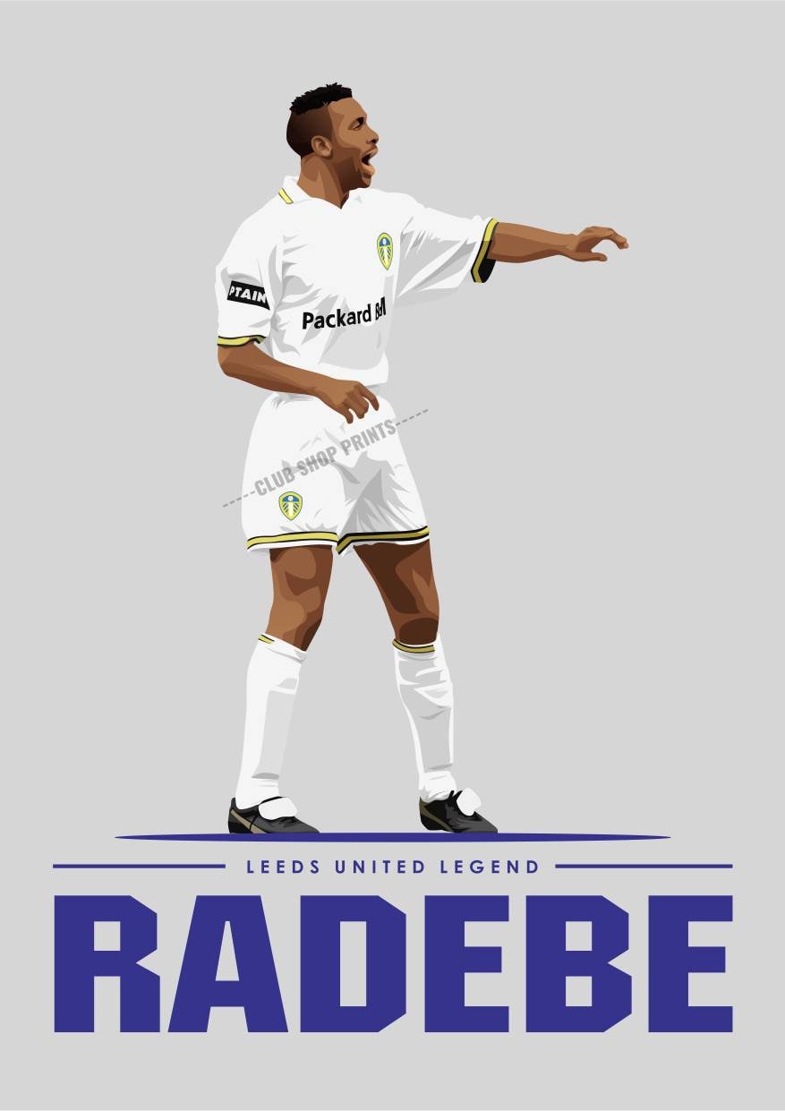 Lucas Radebe Leeds United Art Print - Etsy UK