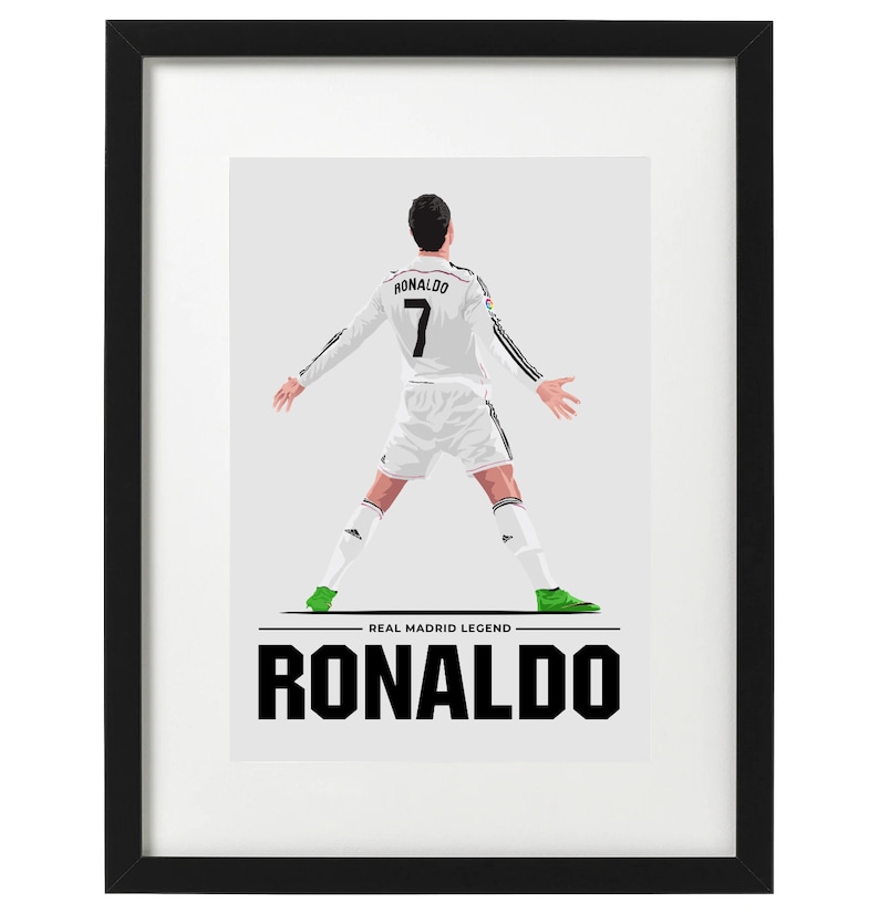 Cristiano Ronaldo Classic Real Madrid Art Print - Etsy