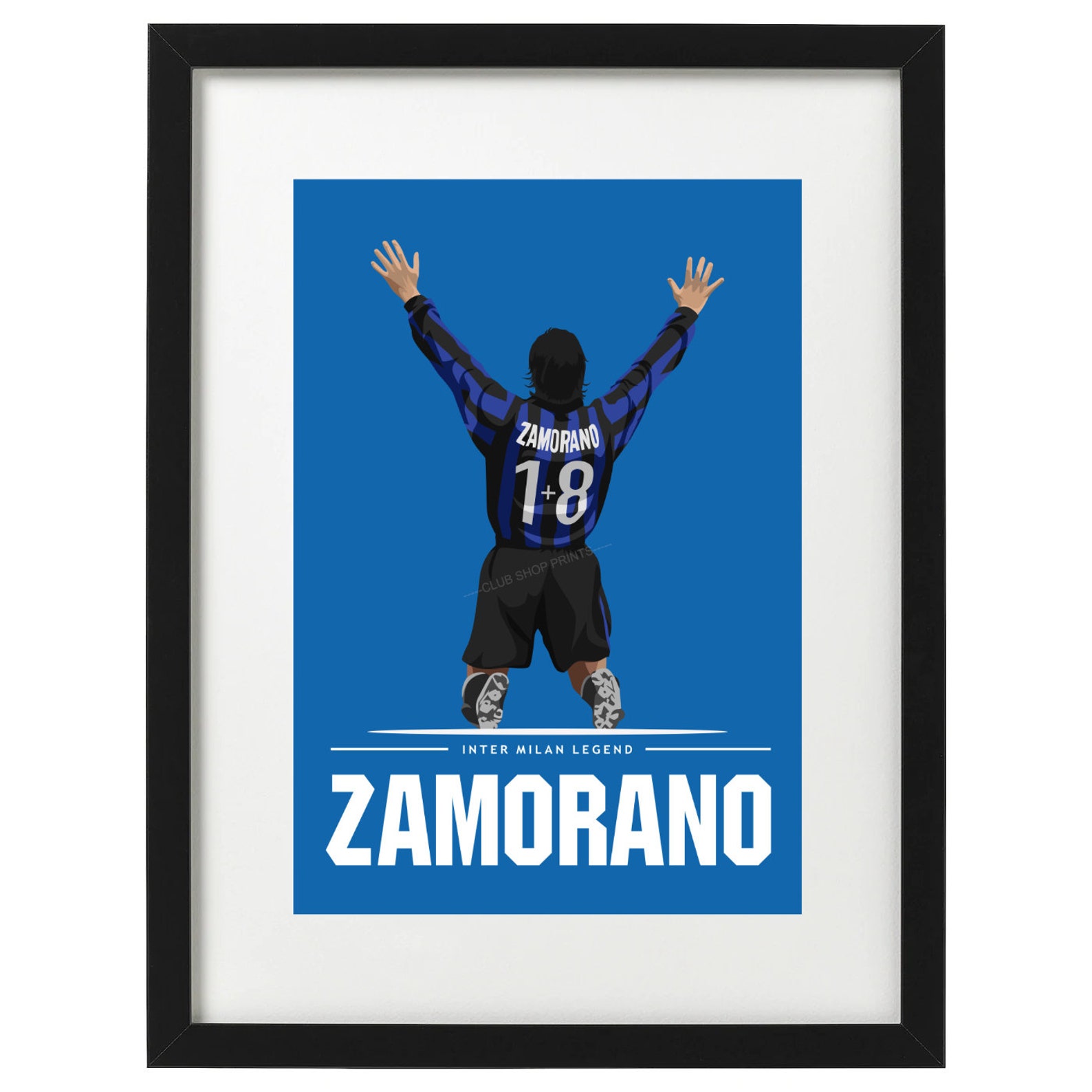 Ivan Zamorano Inter Milan Art Print - Etsy